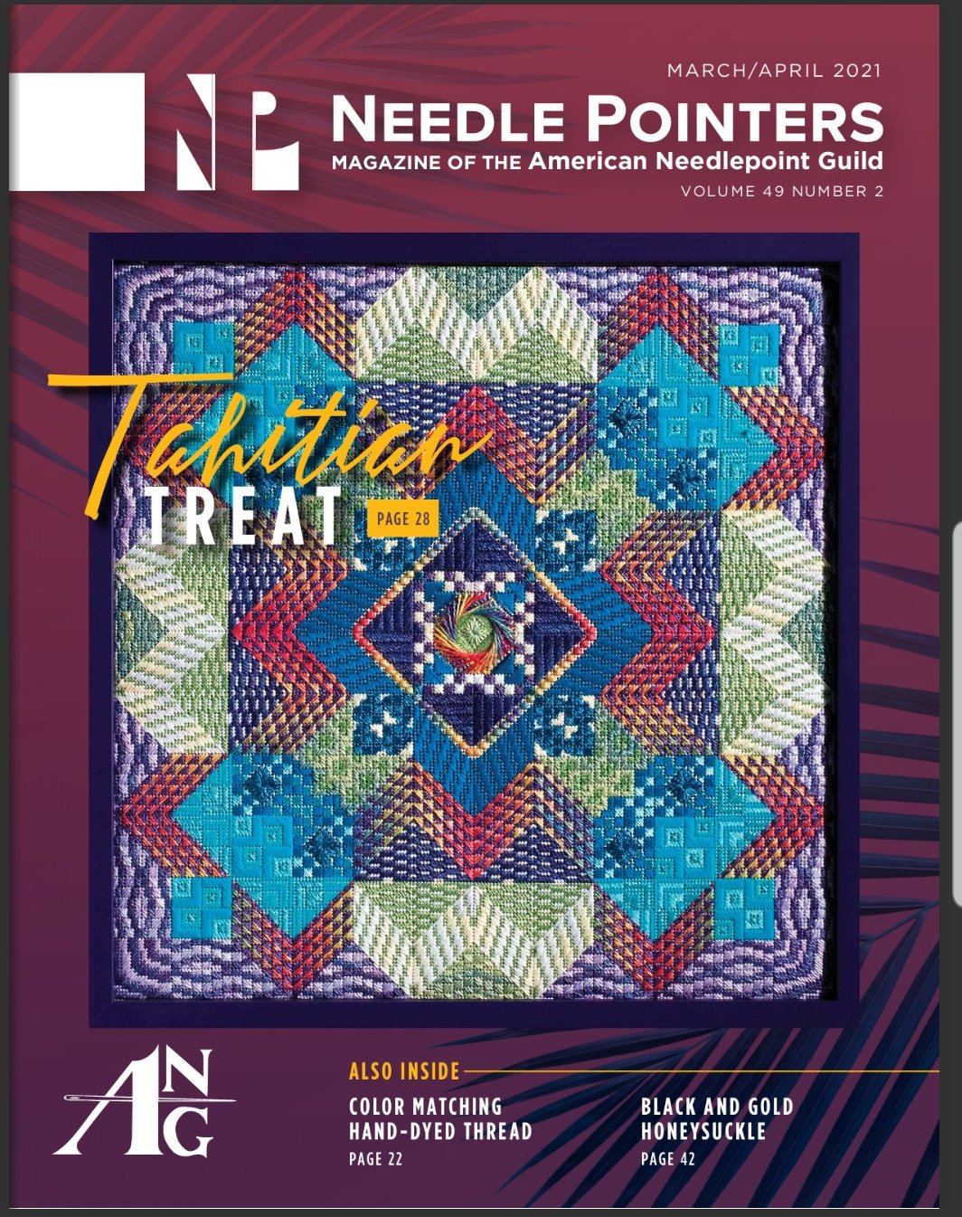 Tahitian Treat, Cover of Needle Pointers Magazine | Melitastitches4fun ...