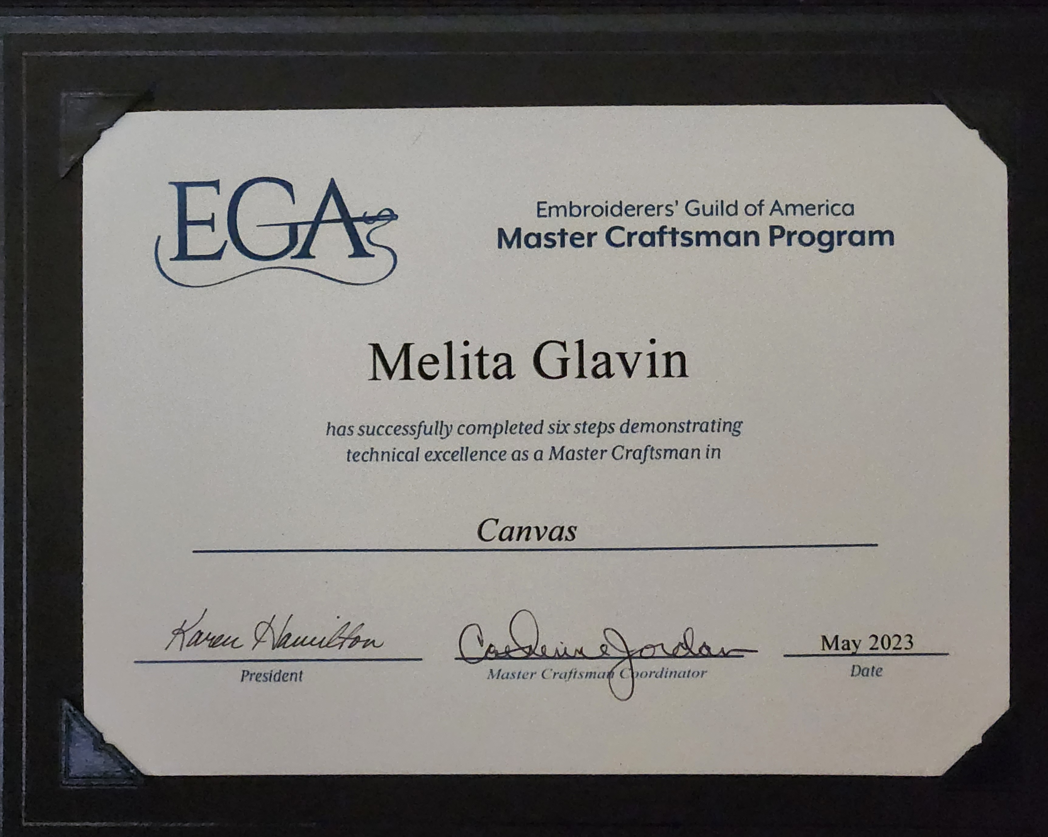 EGA Master Craftsman Program for Canvas | Melitastitches4fun's Blog